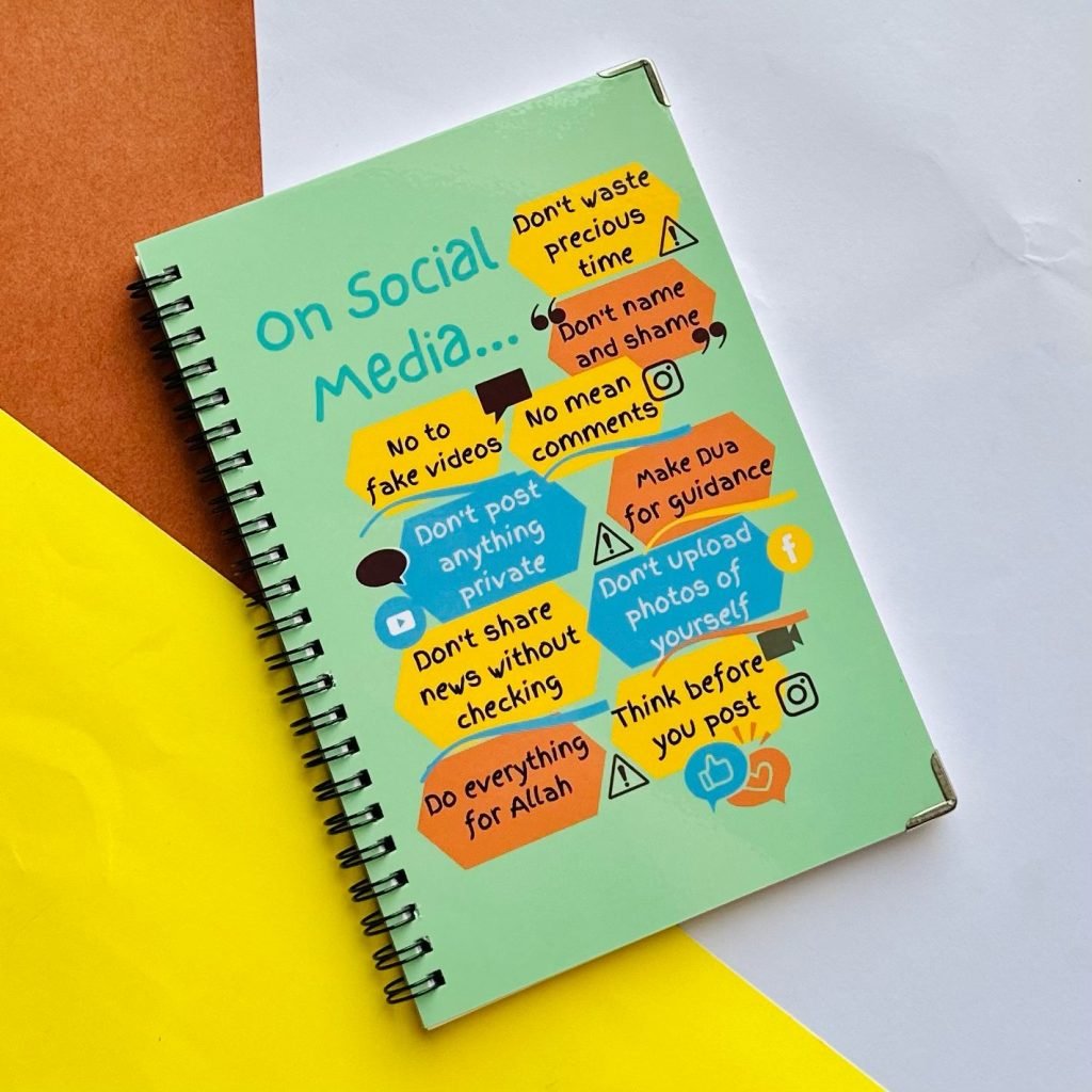 A5 Notebook Social Media Etiquette Green Hiba Islamic Books A5 Notebook Social Media Etiquette Green Hiba Islamic Books