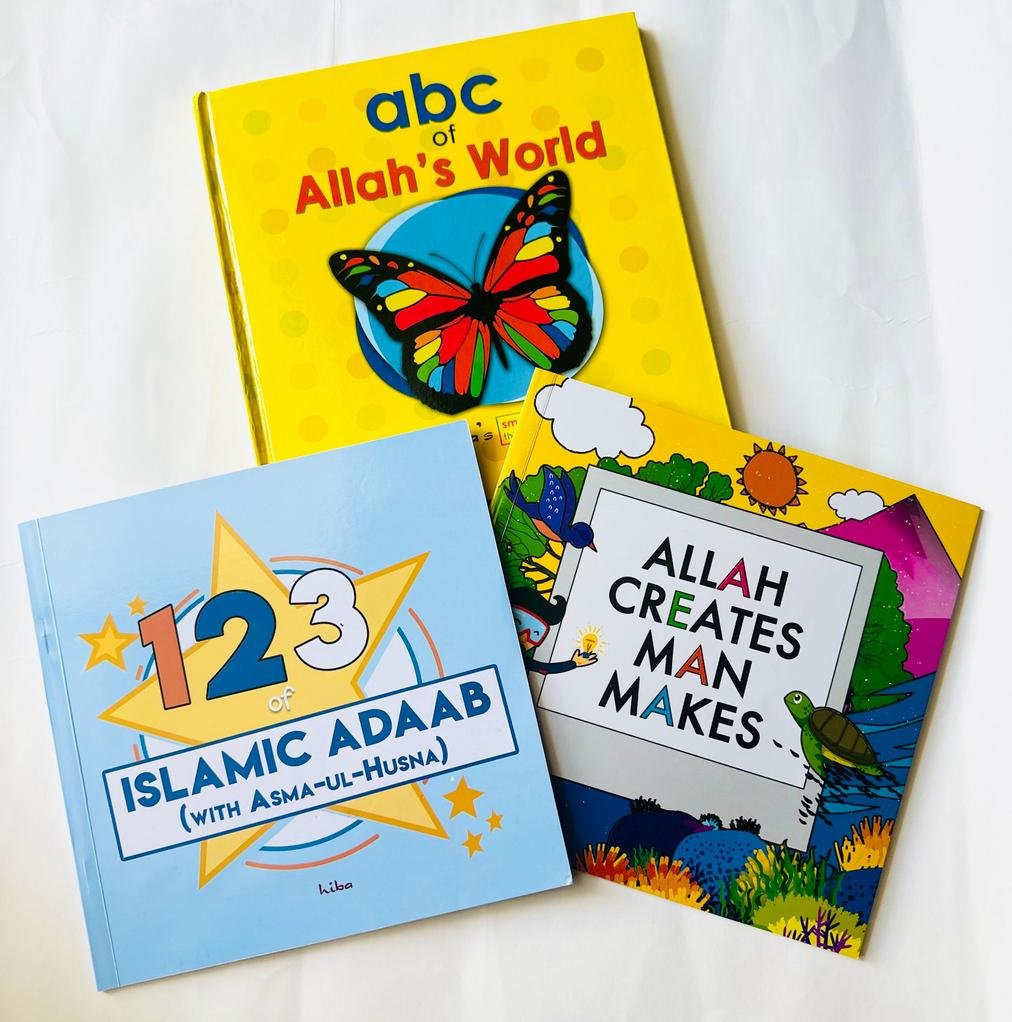 [Smart Hearts Pack 2] 123 of Islamic Adaab + ABC of Allah’s World (Wavy ...